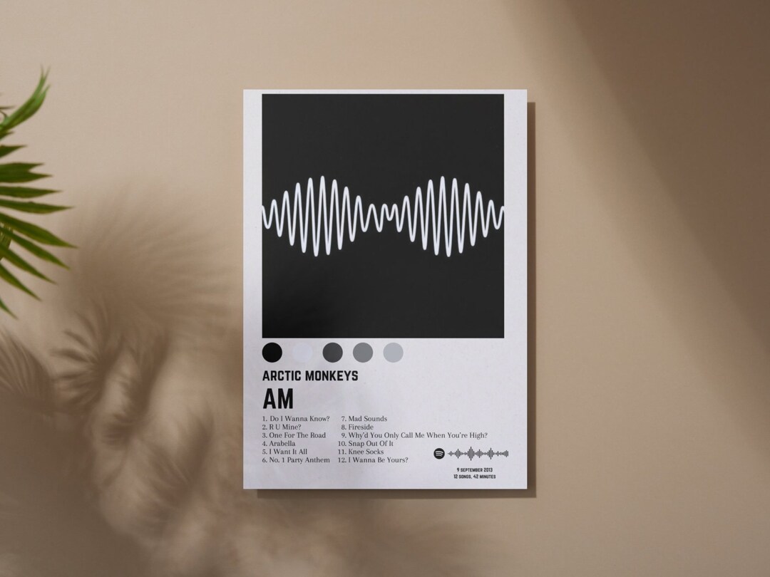 Arctic Monkeys AM Printable Poster - Etsy