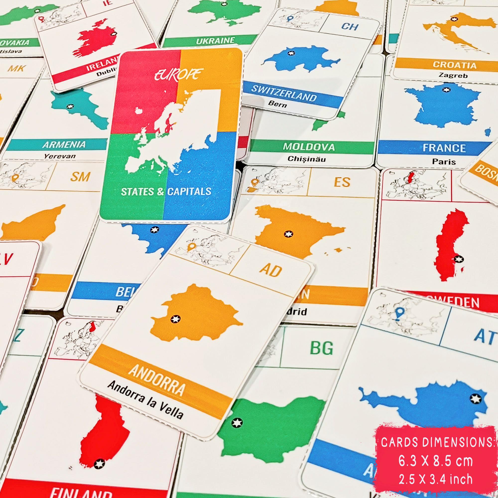 Europe Map Puzzle, Printable Learning Pack, Montessori States ...