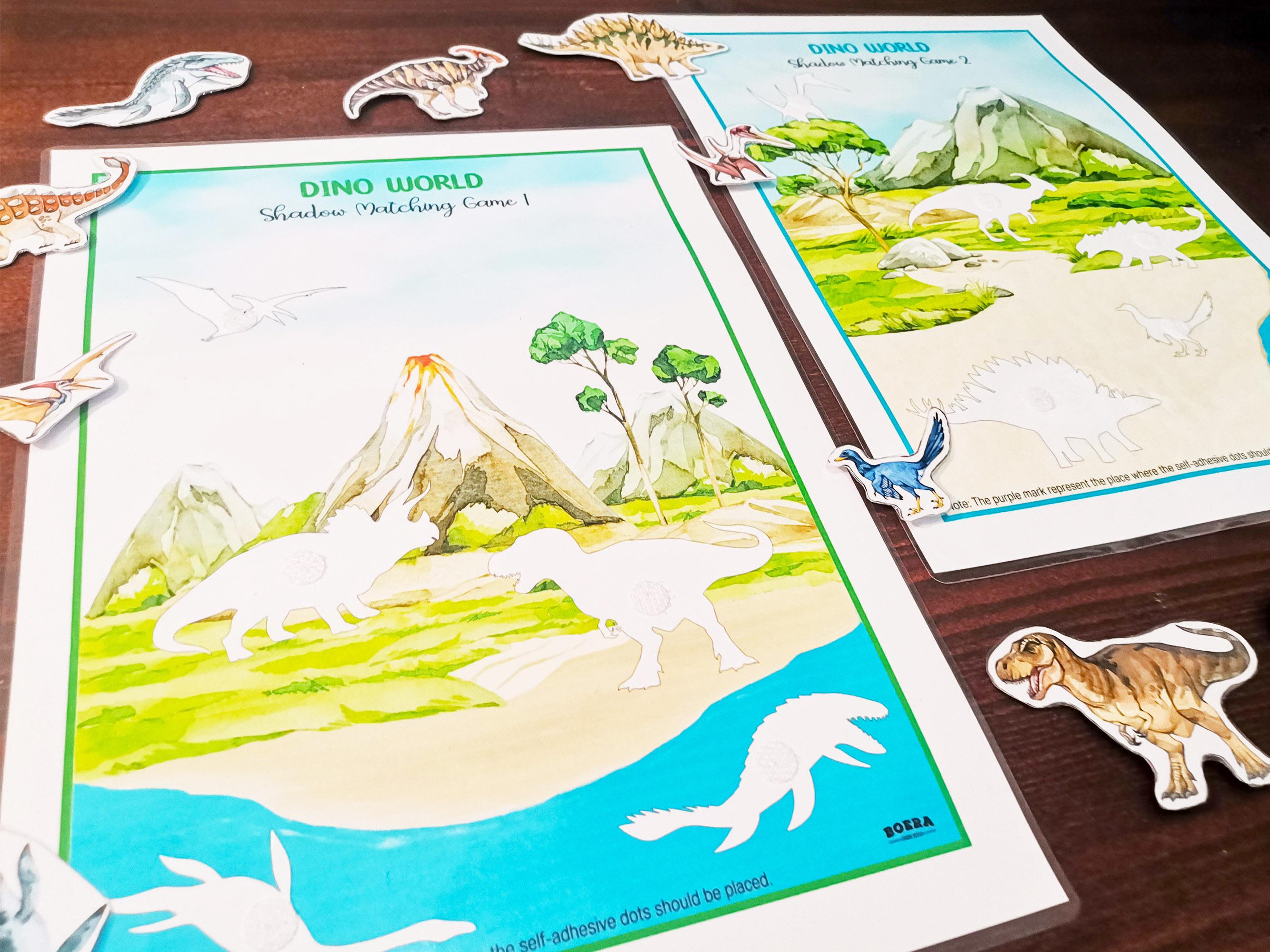 Dinosaur Preschool Activities Pack, Toddler Matching Worksheets ...