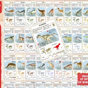 Dinosaur Fact Cards Printable, Educational Learning Resources ...