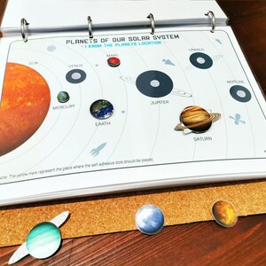 Solar System Busy Book Kids Learning Binder Homeschool Montessori ...