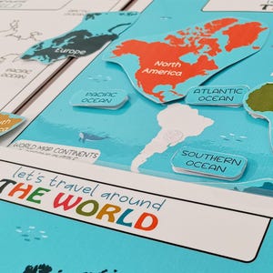 World Geography Printable Activity Pack Montessori Puzzle Map ...