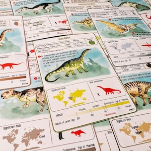 Dinosaur Fact Cards Printable, Educational Learning Resources ...