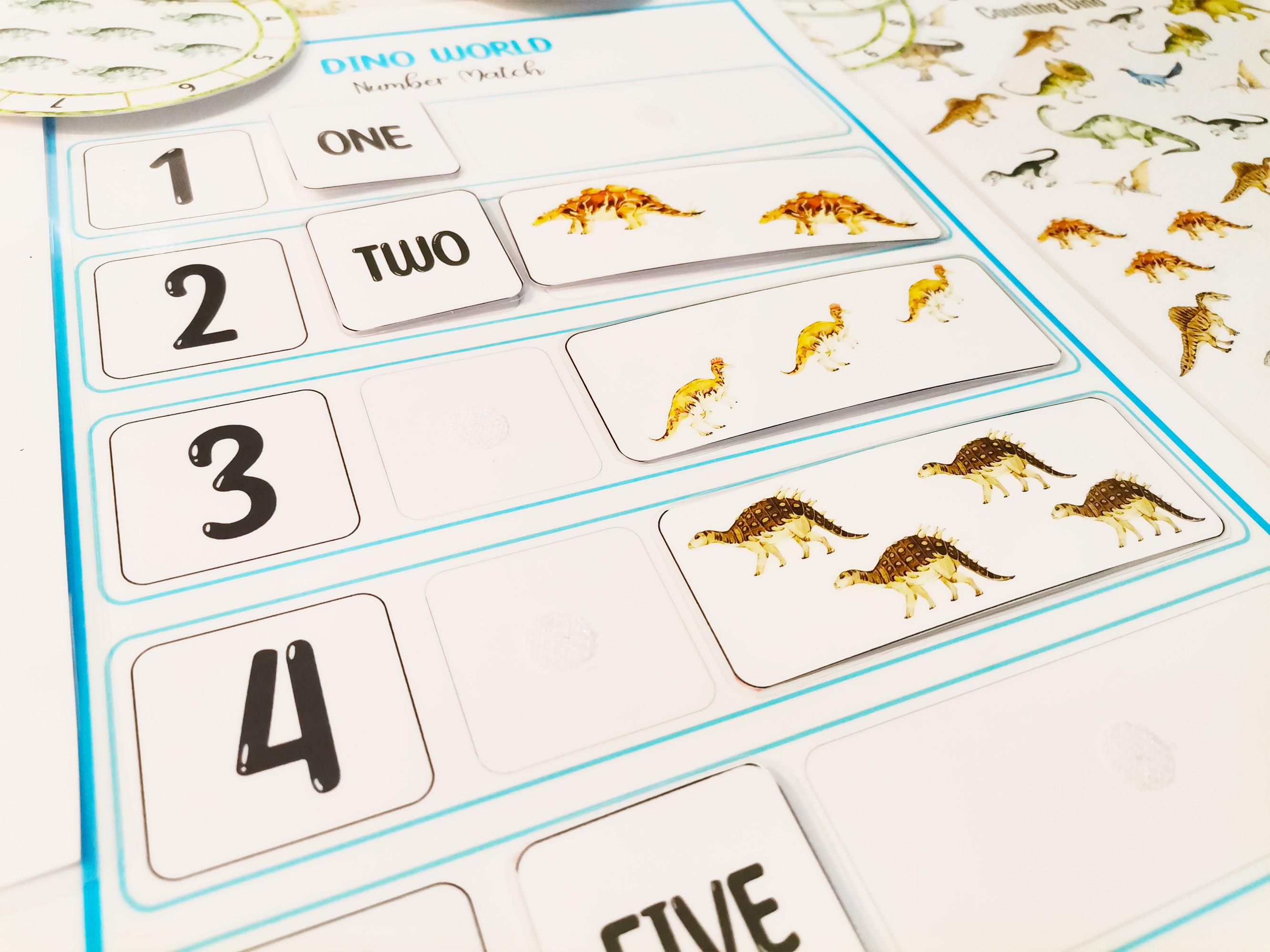 Dinosaur Counting Printable Activity Sheet, I Spy Game for Kids, Kids ...