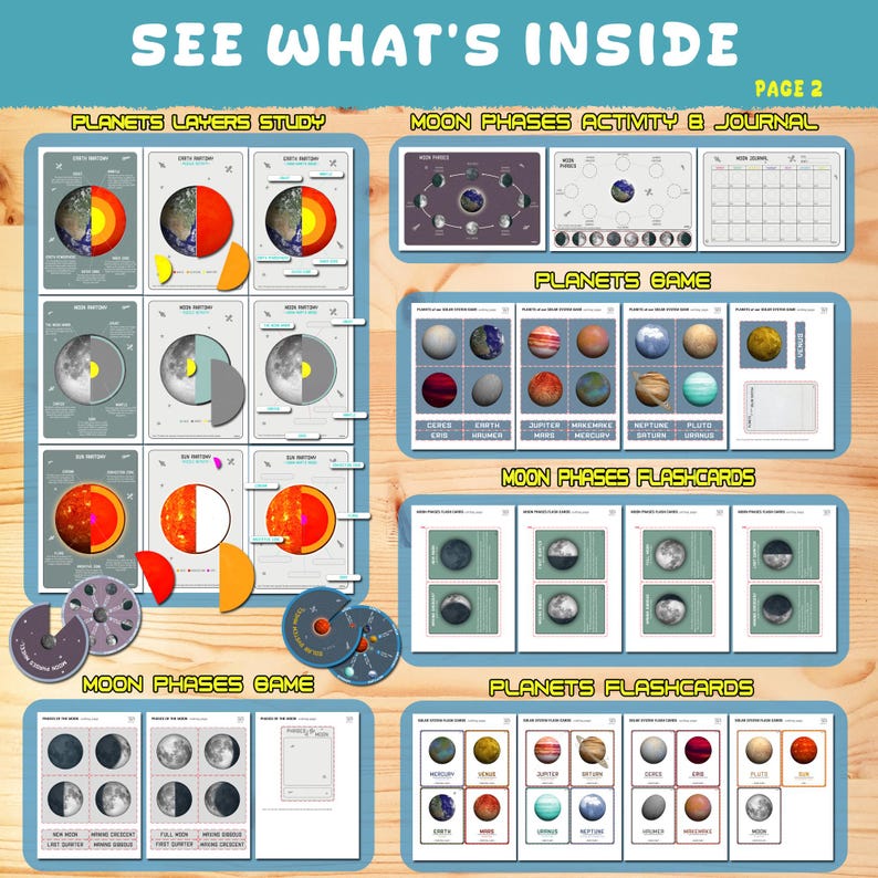 Solar System Busy Book Kids Learning Binder Homeschool Montessori ...