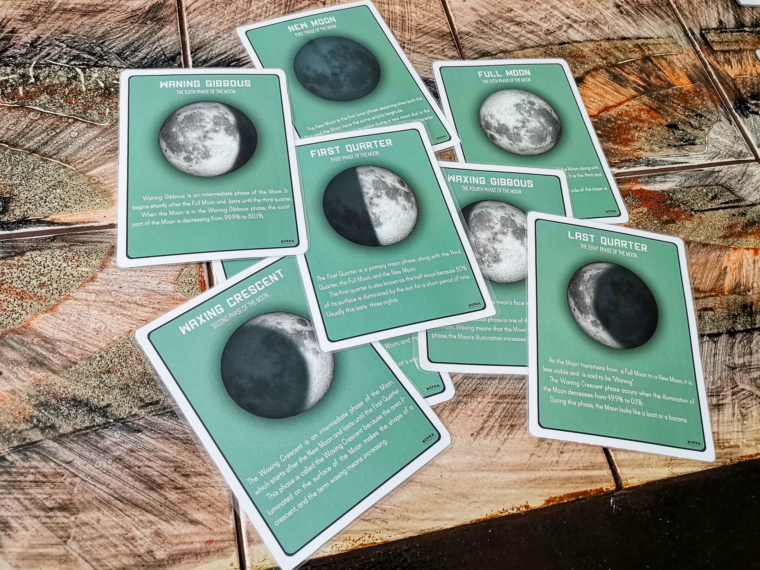 Paquete imprimible de fases de la luna, educación en casa, actividad ...