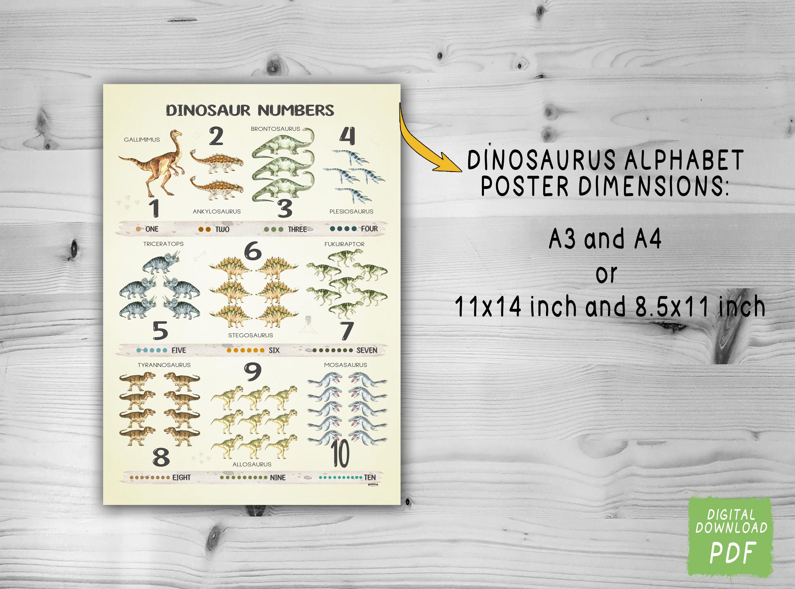 Dinosaur Counting Printable Activity Sheet, I Spy Game for Kids, Kids ...