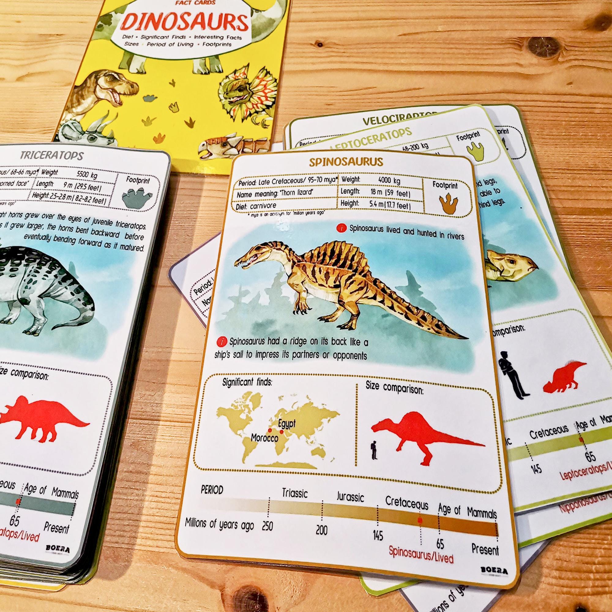 Dinosaurs Fact Cards Printable, Educational Learning Resources ...