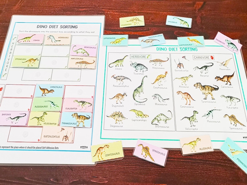 Dinosaur Preschool Activities Pack, Toddler Matching Worksheets ...