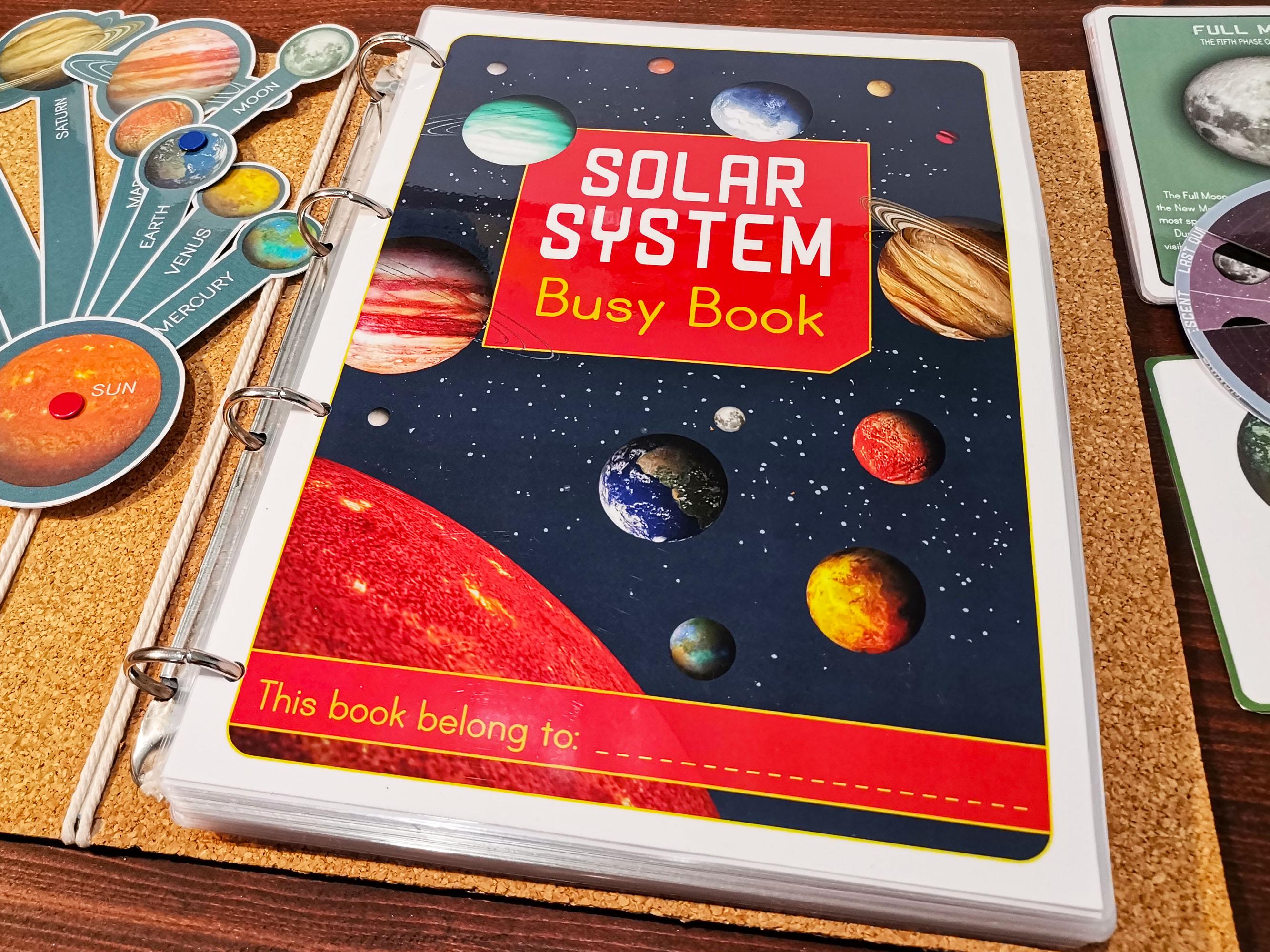 Solar System Busy Book Kids Learning Binder Homeschool Montessori ...