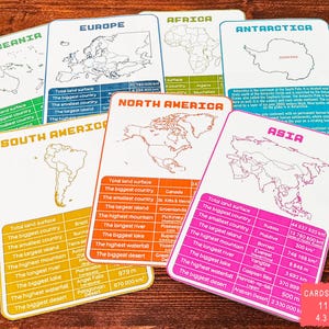 World Geography Printable Activity Pack Montessori Puzzle Map ...