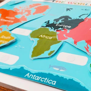 World Geography Printable Activity Pack Montessori Puzzle Map ...