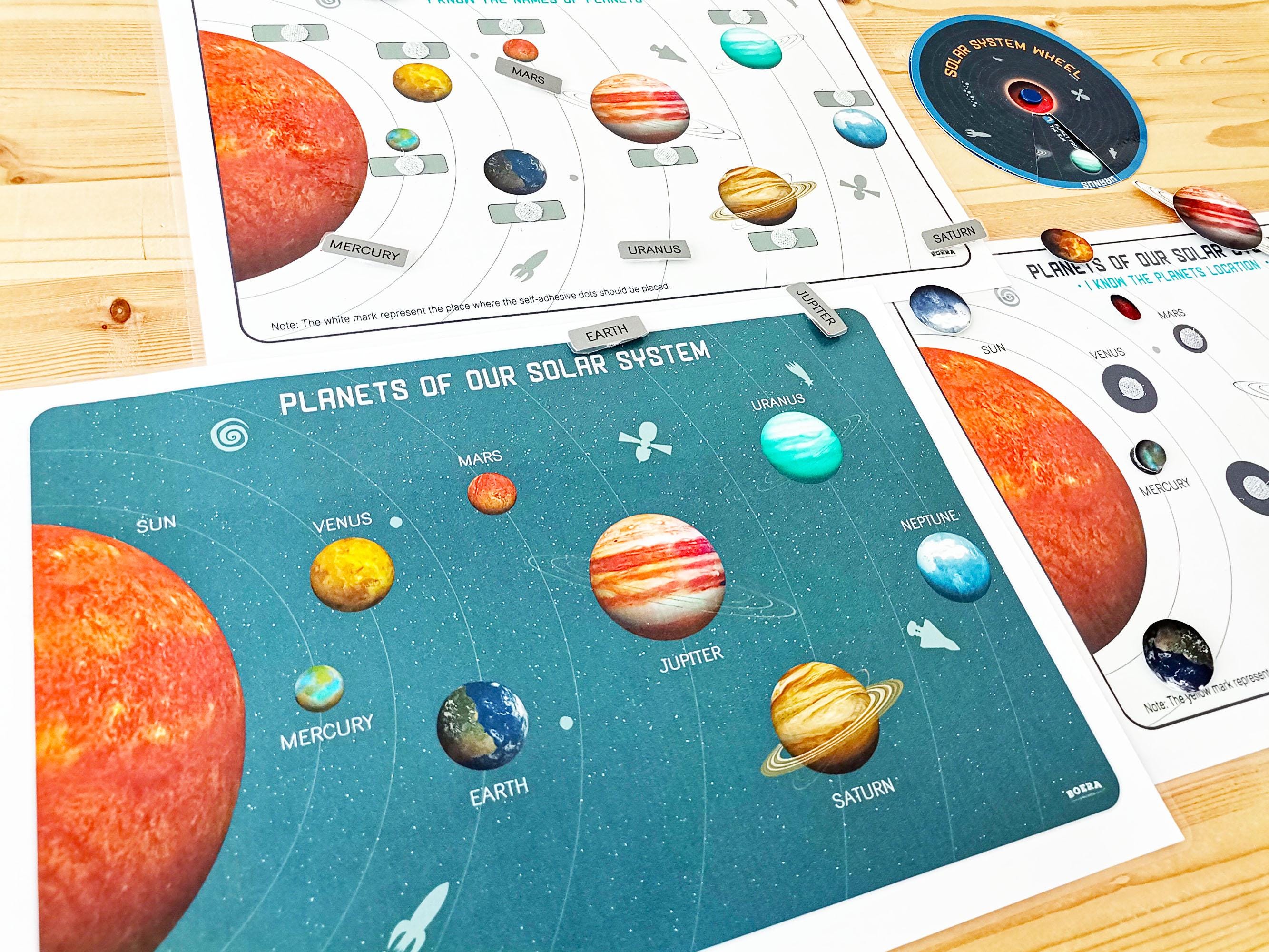 Planets Printable Activity Solar System Wheel Match the Planets ...