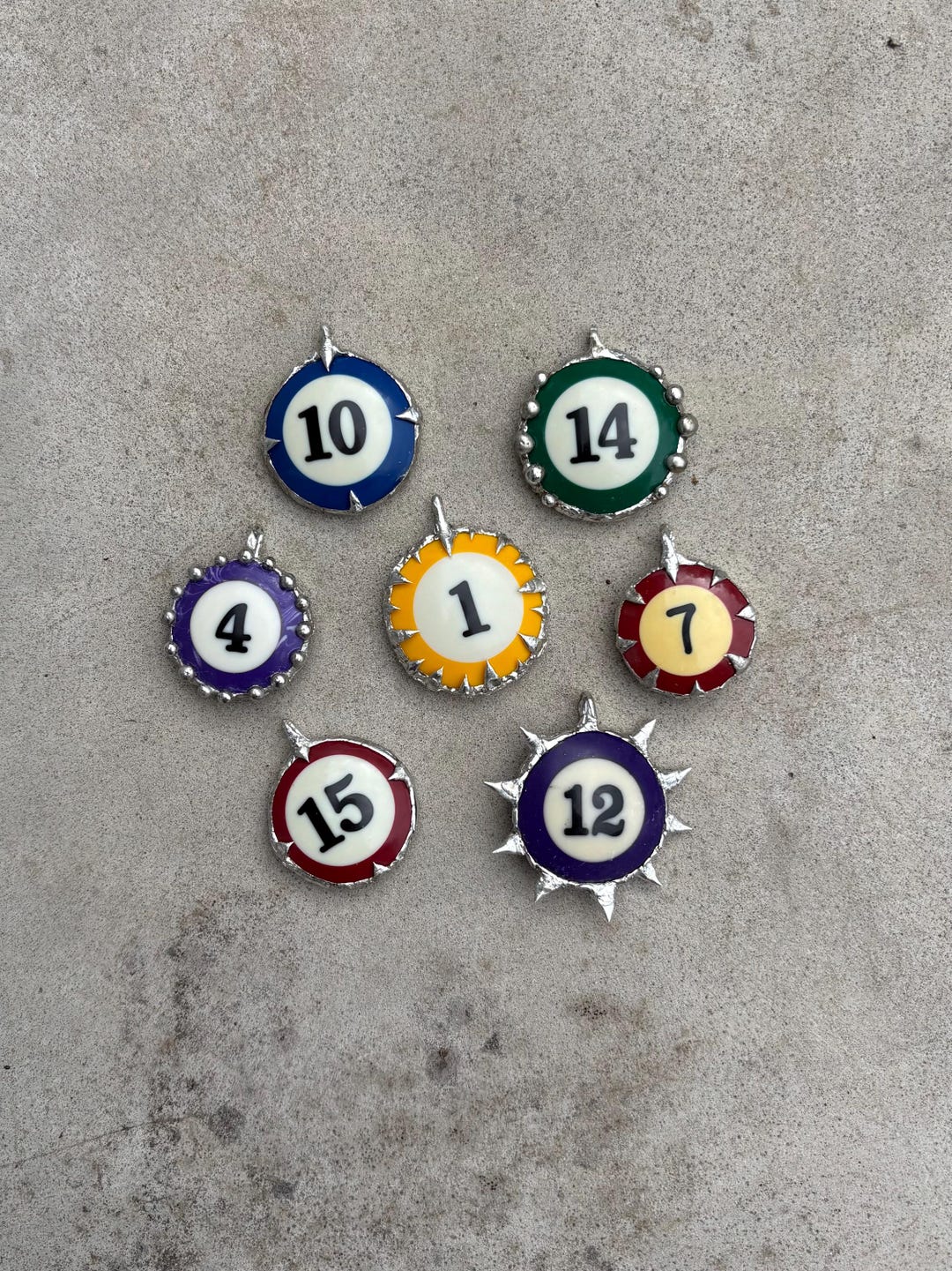 Pool Ball Necklace - 8 Ball - Billiard Ball - Soldering - Alt Jewelry ...