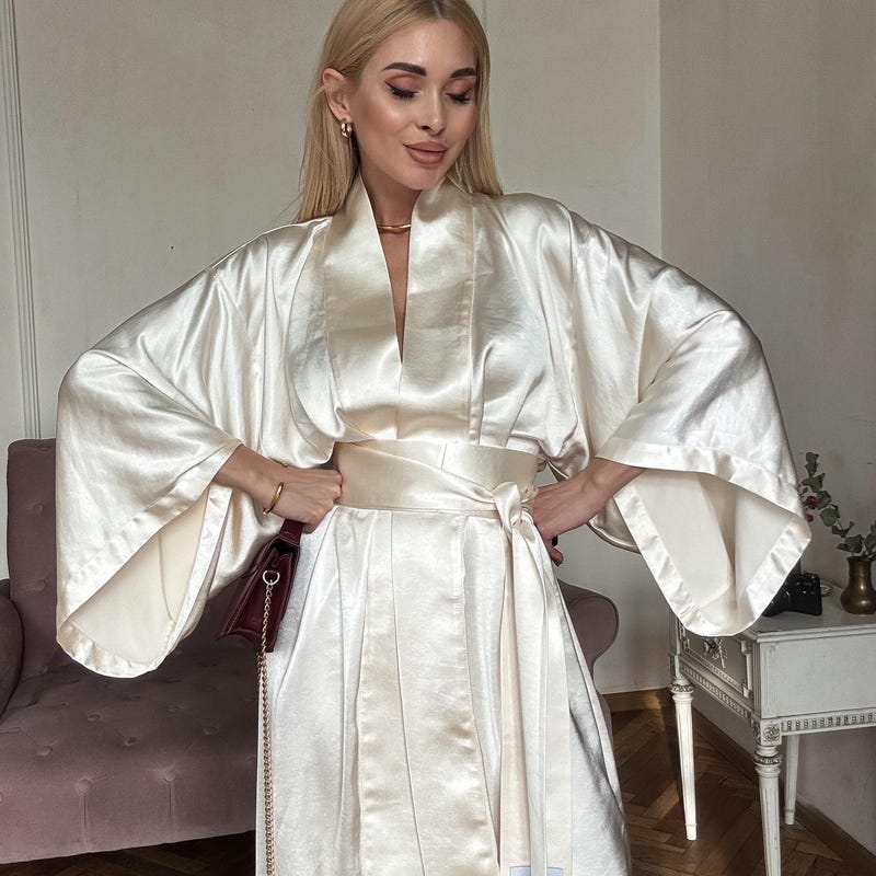 Woman Open Robe - Etsy