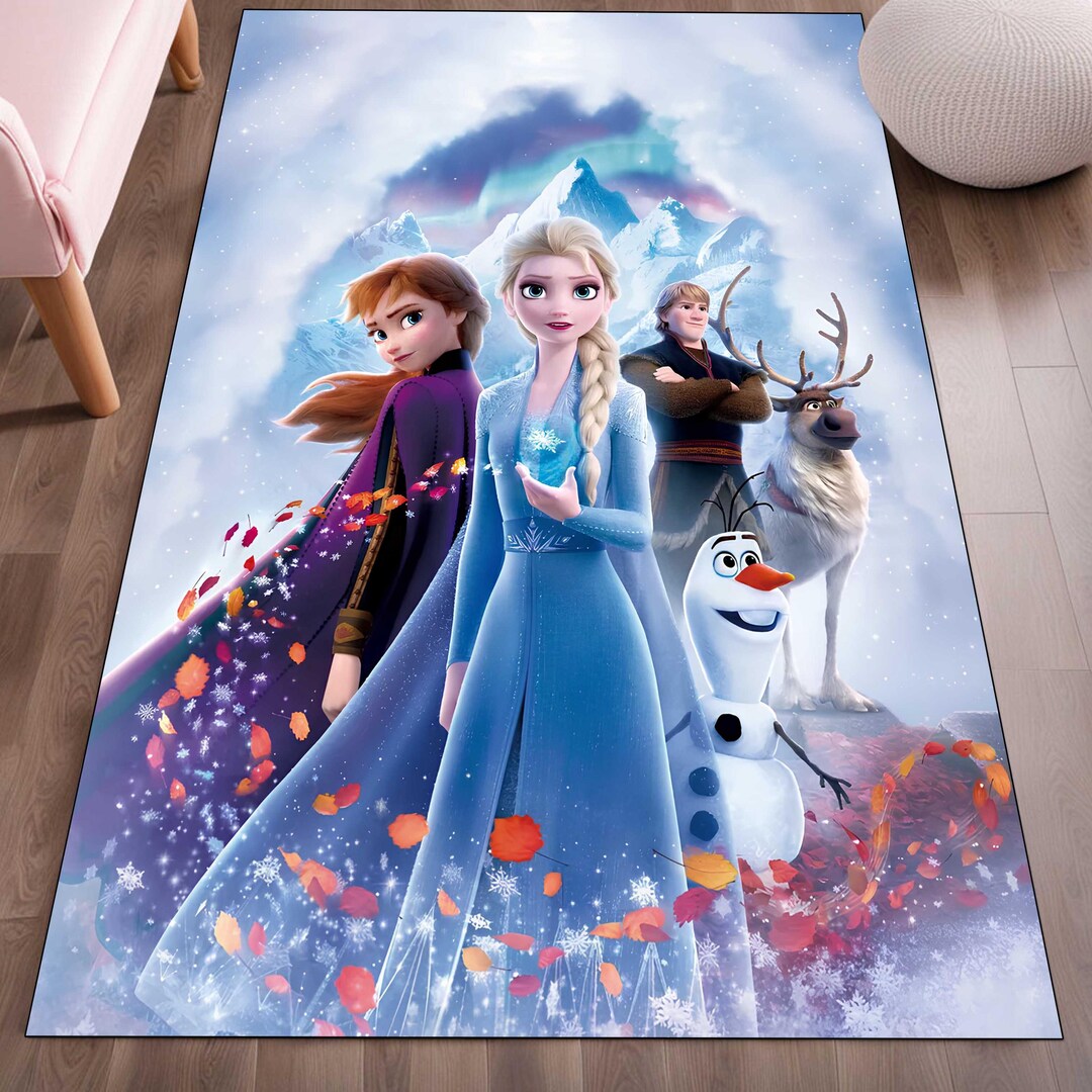 Elsa, Anna, Frozen Kids Room Rug, Olaf, Kristoff, Baby Gift, Gift for ...
