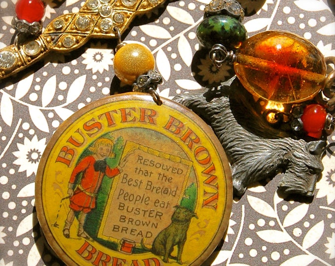 Buster Brown-antique Vintage Buster Brown Bread Advertising Button ...