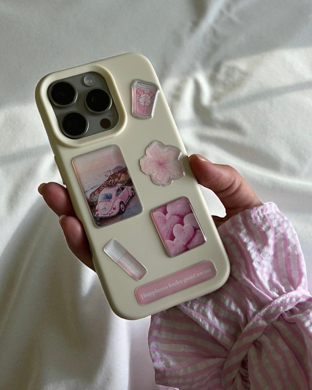 Pink Aesthetic Sticker Pack – Glossy 3D Stickers for Phone, Laptop ...