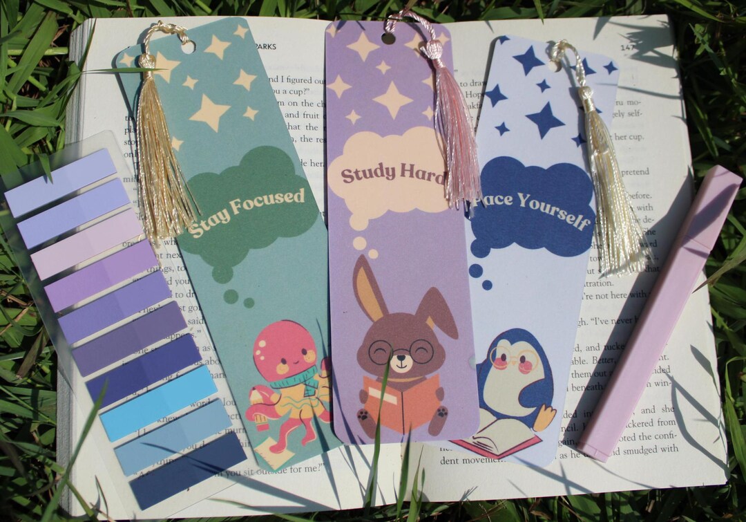 Study Motivation Bookmarks Back to School Bookmarks Minimal Bookmarks ...