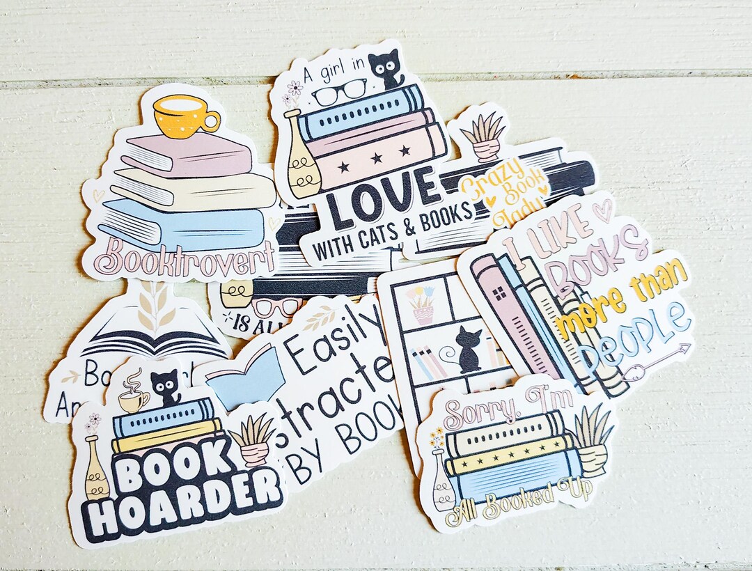 Book Lover Stickers Stickers for Book Lovers Book Stickers Reading ...