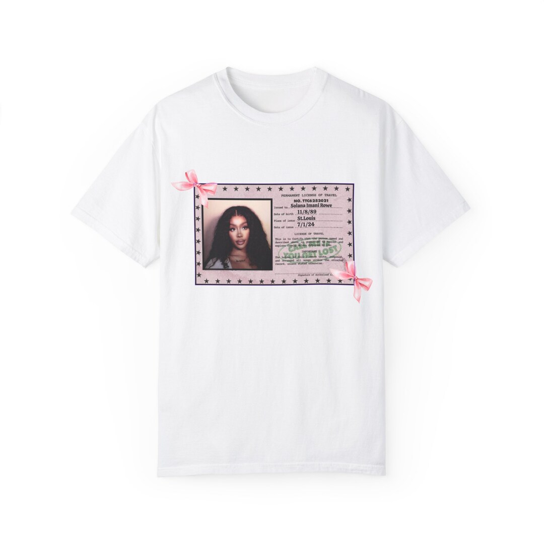 Sza ID Card Unisex Garment-dyed T-shirt - Etsy