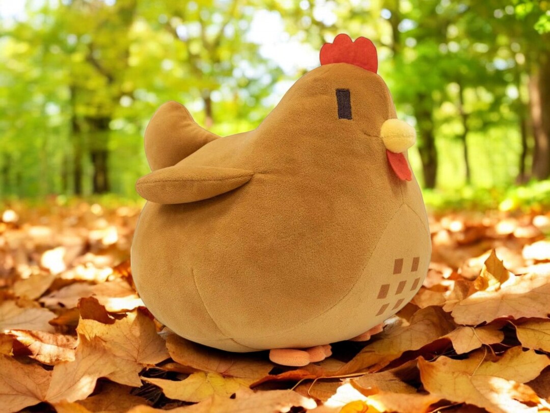 Stardew Valley Chicken Plush – 20cm Soft Gamer Gift | Brown, White ...