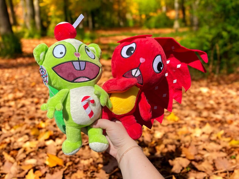 Happy Tree Friends Plush Set - HTF Plush - Flaky & Nutty Plush Toys ...