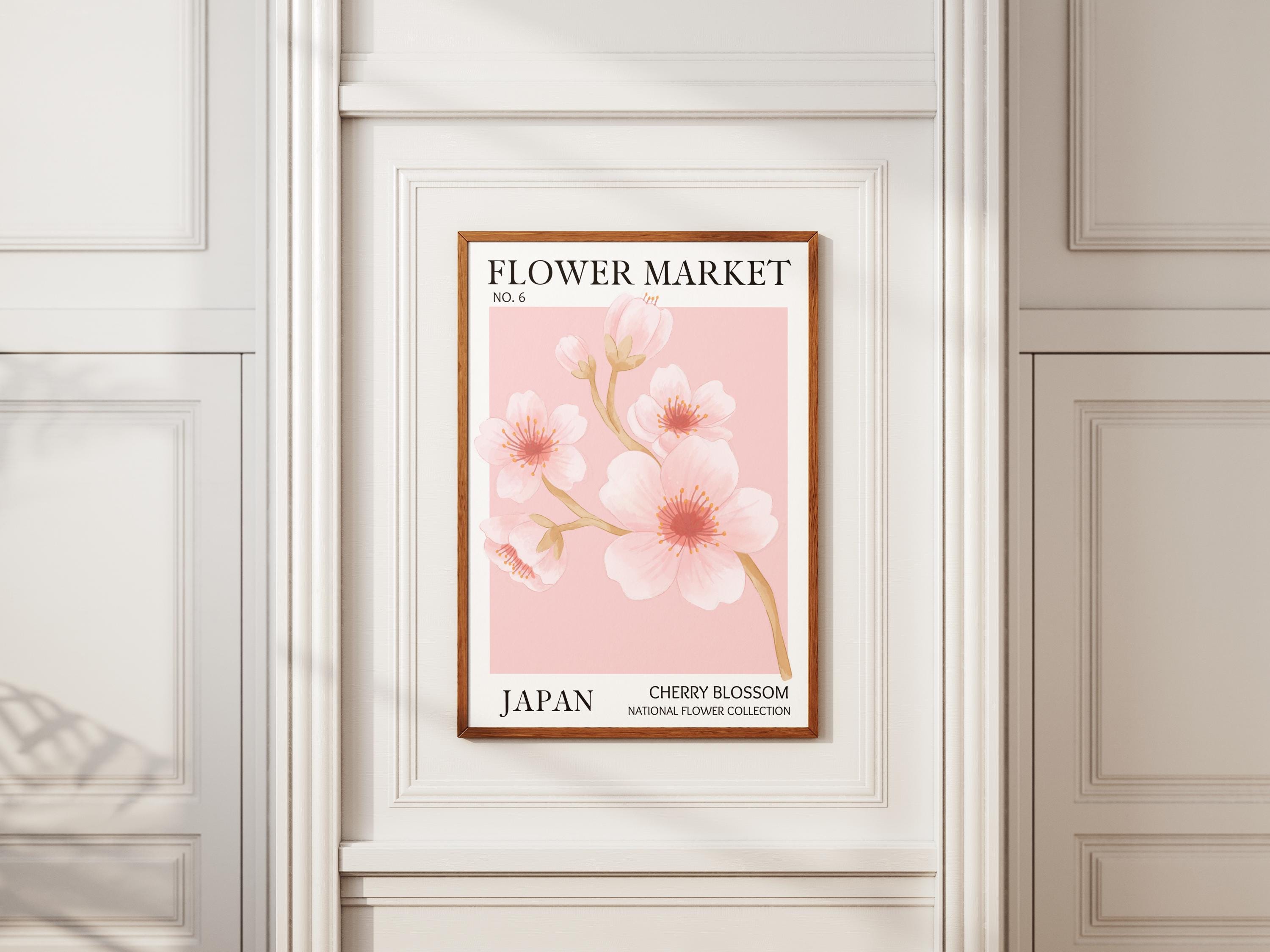 Flower Market Sakura Cherry Blossom Japan Tokyo Poster Instant Download ...