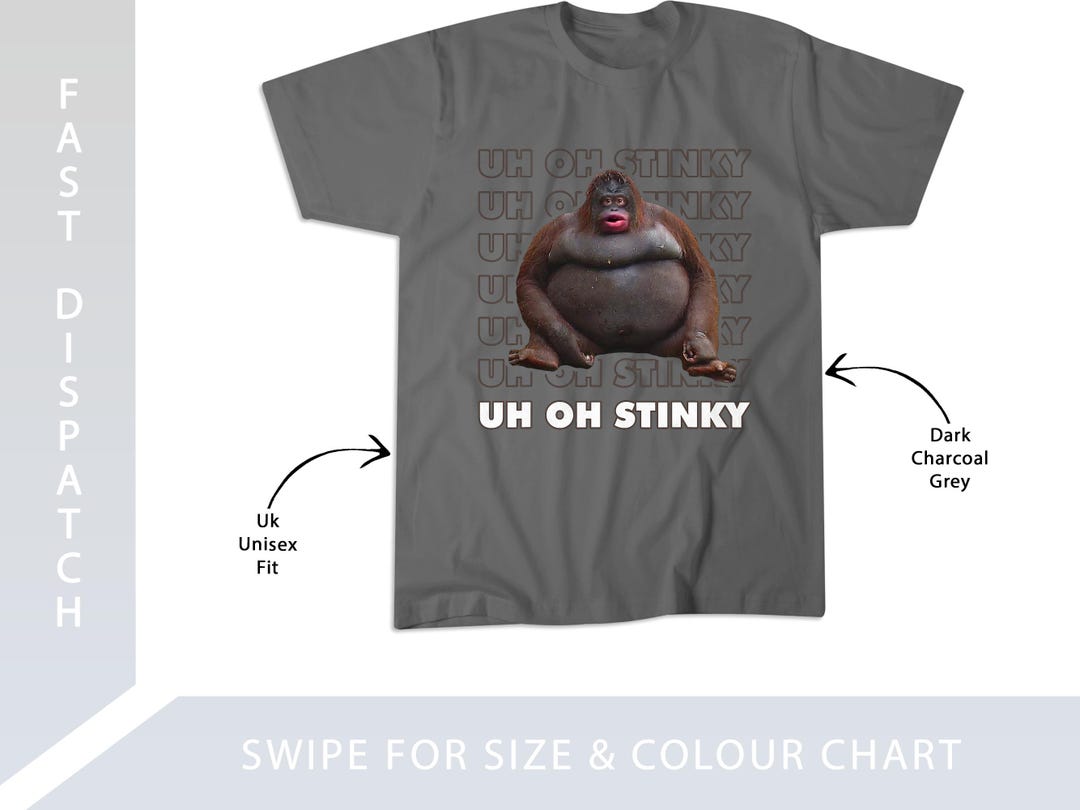 Uh Oh Stinky Poop Meme Funny Monkey T-shirt, Sweatshirt, Hoodie, Tote ...