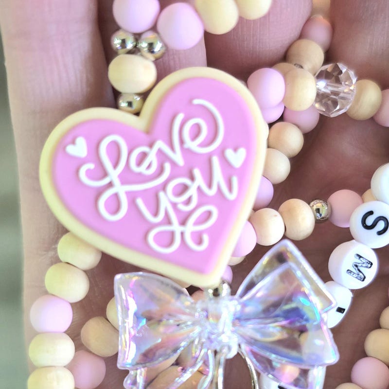 Beaded Lanyard Valentine - Etsy