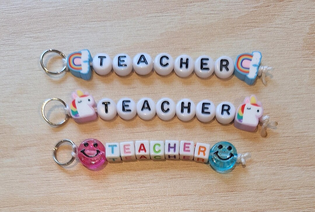 Teacher Keychain for Lanyard or Keys Worlds Best Teacher Keychains ...