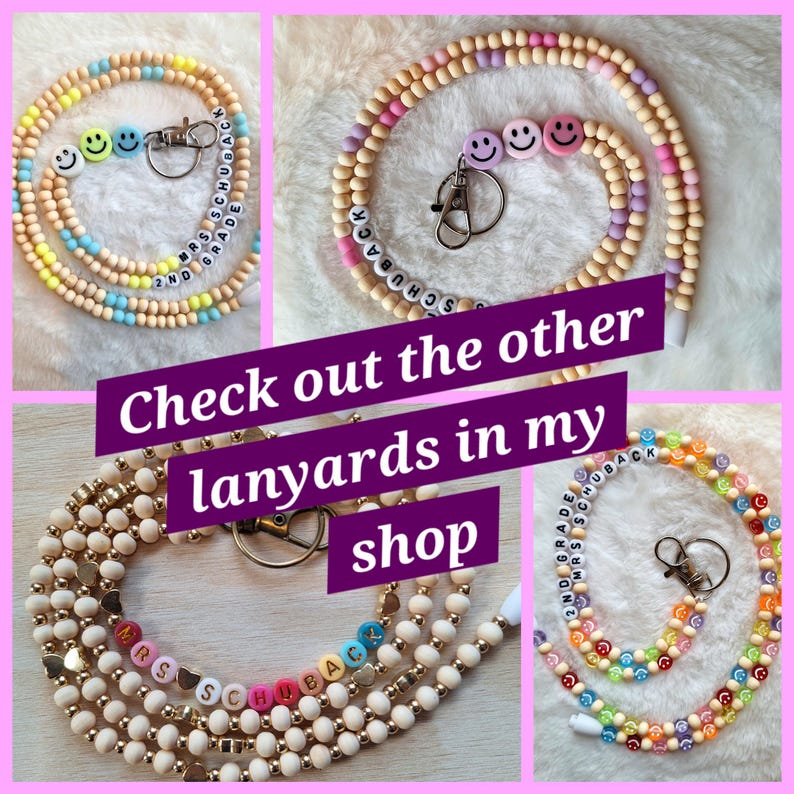 Teacher Lanyard, Teacher Appreciation Gift, Work Lanyard, Personalized ...