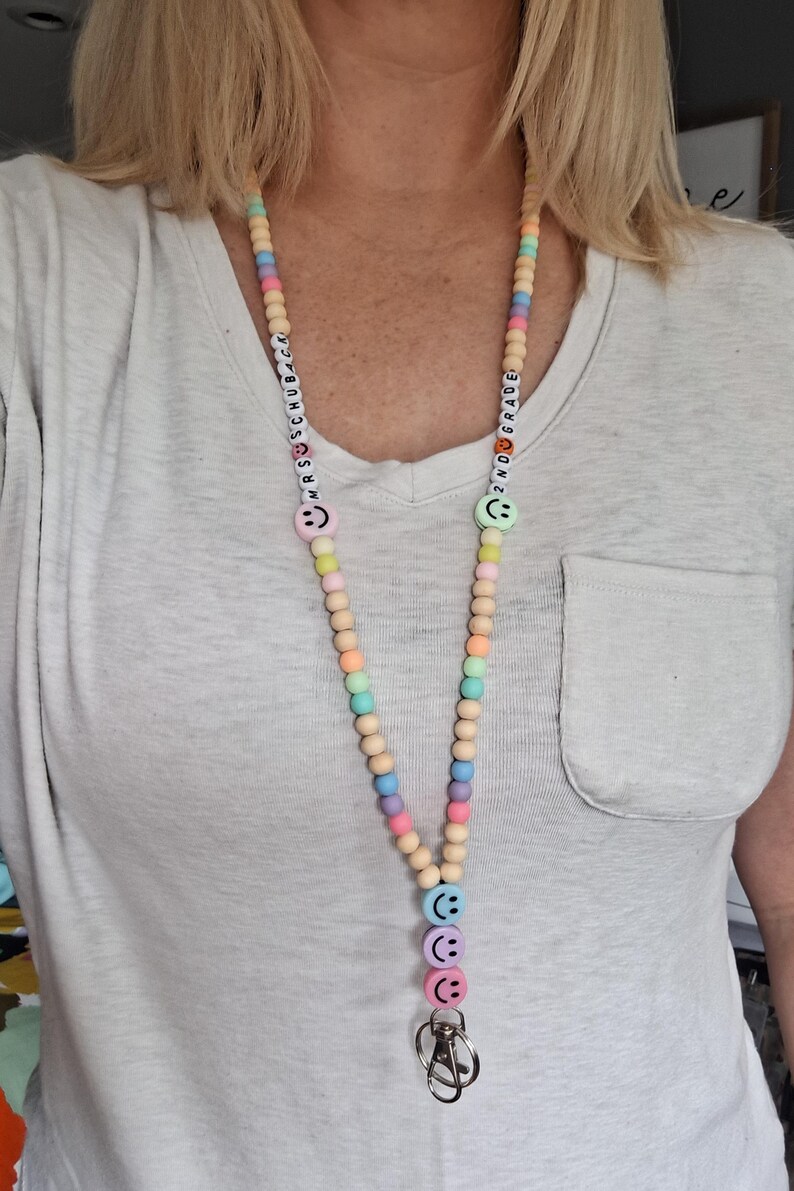 Teacher Lanyard, Teacher Appreciation Gift, Work Lanyard, Personalized ...