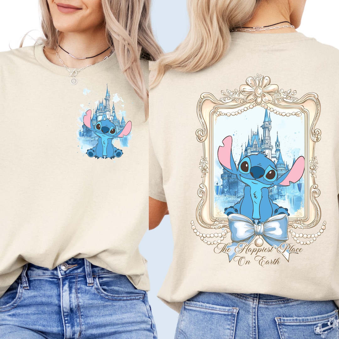 Stitch T-shirt, Custom Disney Shirt, Personalized Stitch Tee, Cute Lilo ...