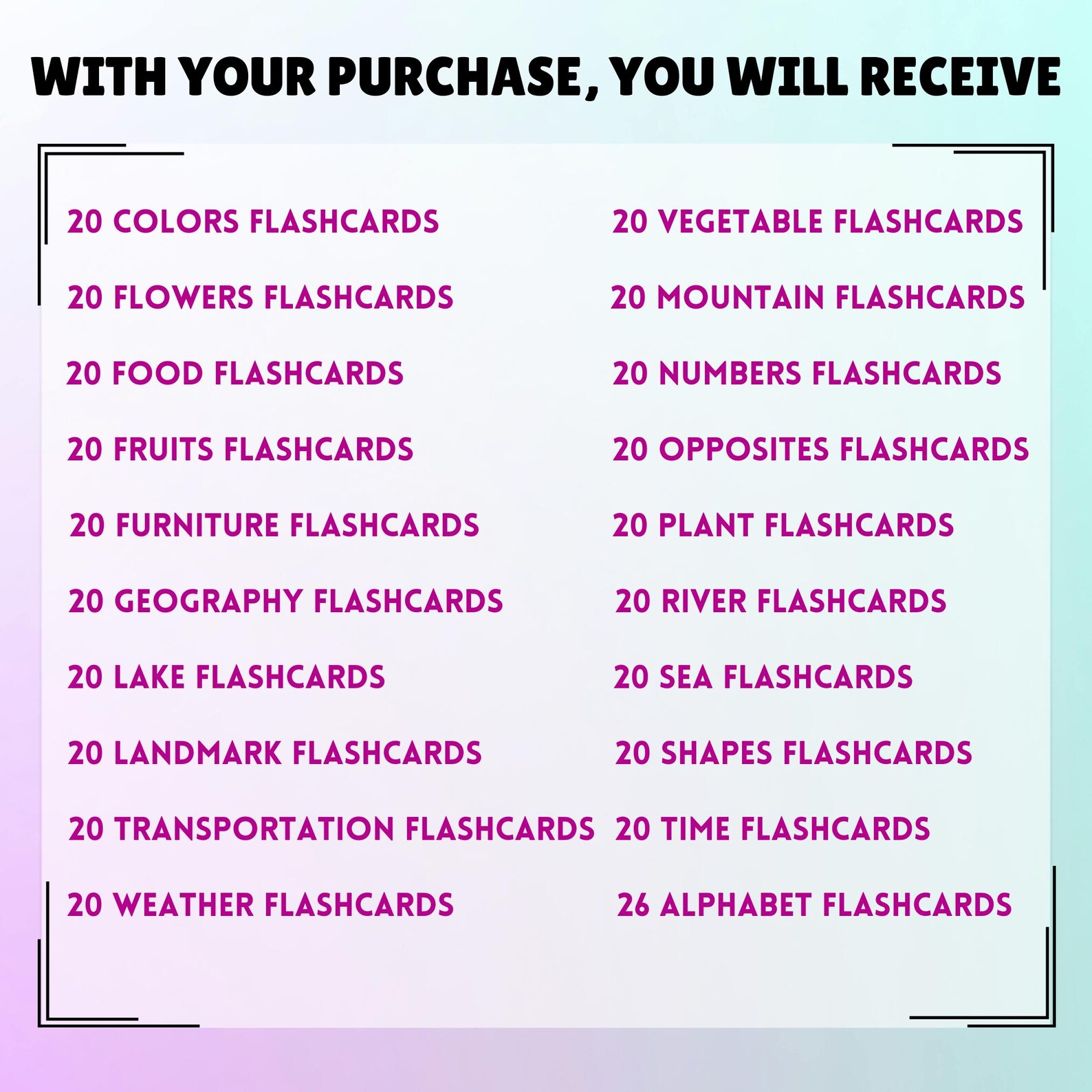 400 Preschool Flashcards, Montessori Flashcard Bundle, Printable ...