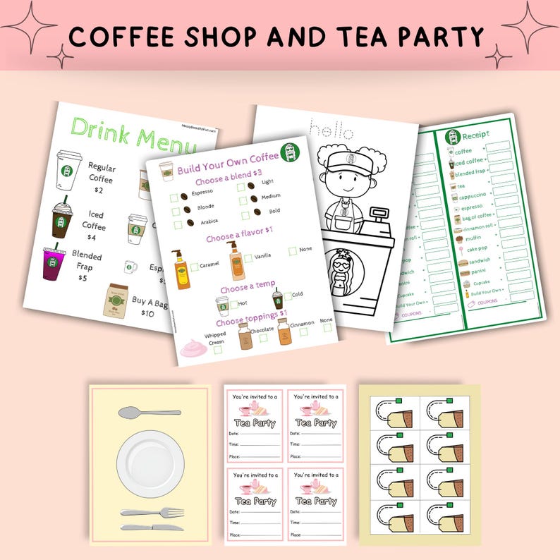 400 Preschool Pretend Play Bundle, Learning Bundle, Printable Activity ...