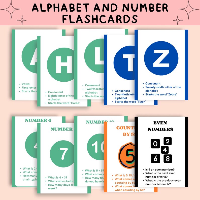 400+ Preschool Flashcards, Montessori Flashcard Bundle, Printable ...