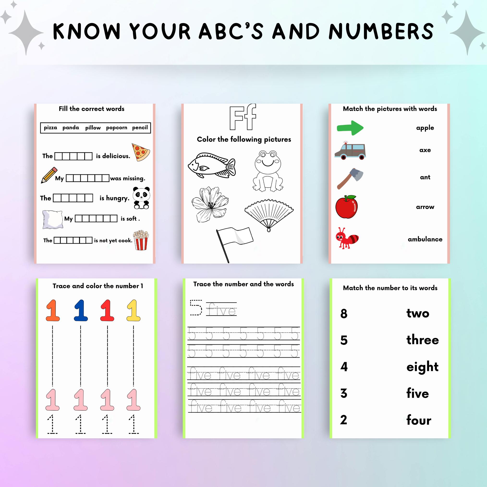 650 Toddler Learning Binder, Printable Toddler Busy Binder, Learning ...