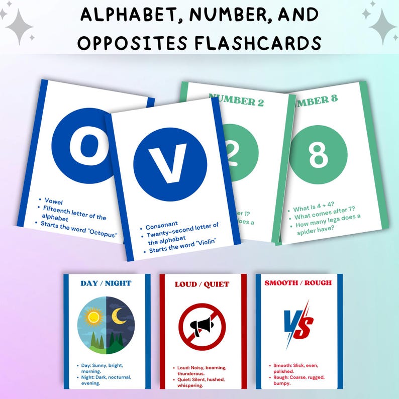 400 Preschool Flashcards, Montessori Flashcard Bundle, Printable ...