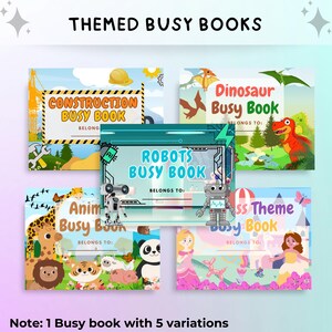 650 Toddler Learning Binder, Printable Toddler Busy Binder, Learning ...