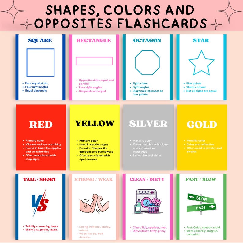 400+ Preschool Flashcards, Montessori Flashcard Bundle, Printable ...