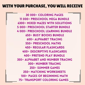60 000+ Preschool Pre-k + Kindergarten Learning Bundle, Activity ...