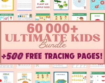 Alphabet Worksheets Printable Tracing Coloring Homeschool Teacher Kids Letters Kindergarten ...