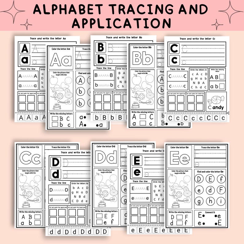 600+ Alphabet Tracing Workbook, Preschool Worksheets, Worksheets for ...