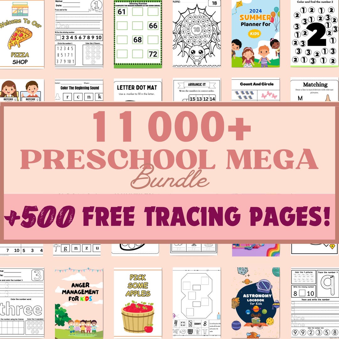 11000+ Preschool Kindergarten Printable Activity Worksheets, Alphabet ...