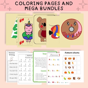 60 000+ Preschool Pre-k + Kindergarten Learning Bundle, Activity ...