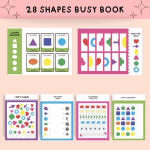 650 Toddler Learning Binder, Printable Toddler Busy Binder, Learning ...