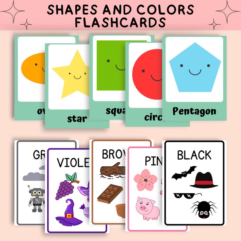 450+ Preschool Flashcards, Montessori Flashcard Bundle, Printable ...