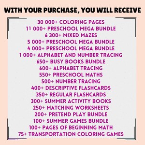 60 000 Preschool Pre-k Kindergarten Learning Bundle, Activity ...