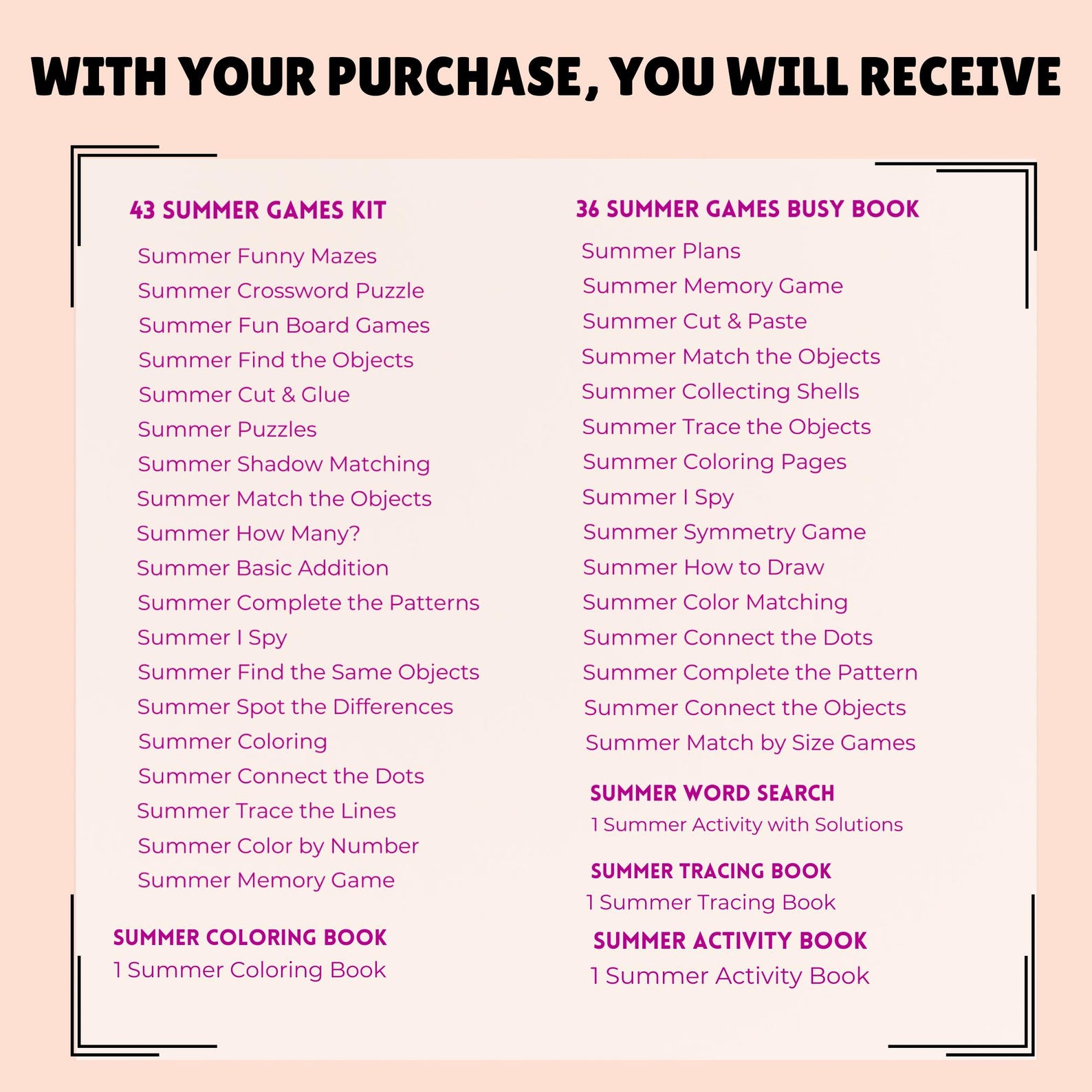 250+ Summer Games Bundle, Summer Activities, Summer Party Games, Kids ...
